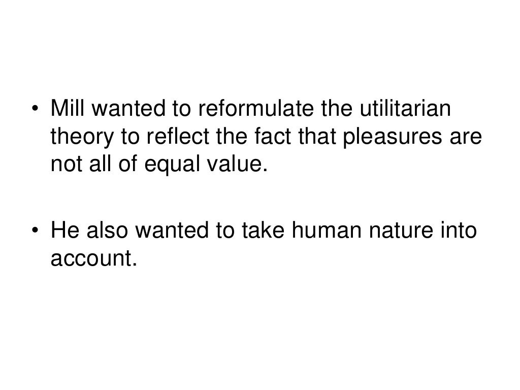 Utilitarianism bentham mill