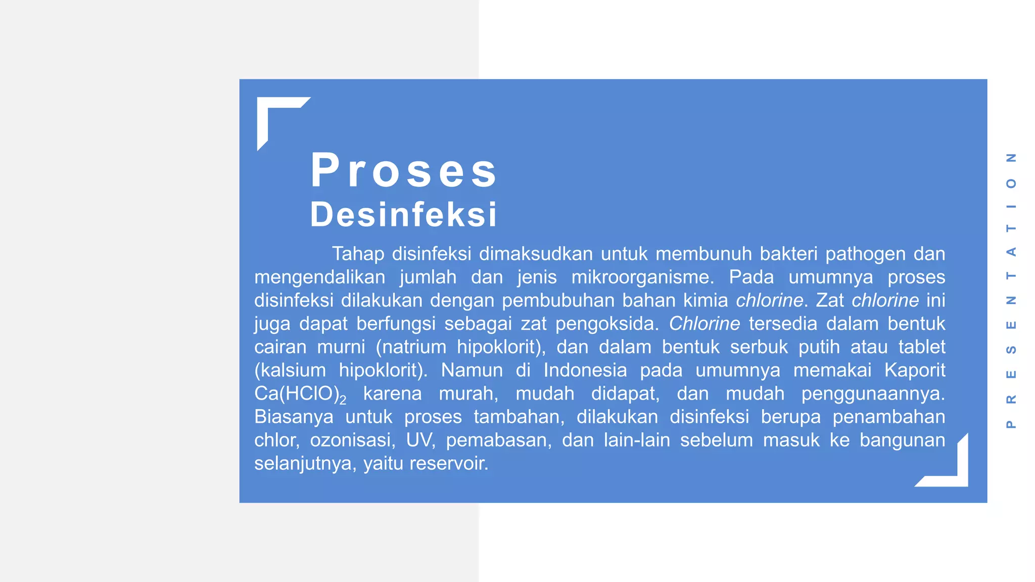 PROSES PENGOLAHAN AIR SUNGAI MENJADI AIR BERSIH | PPTX
