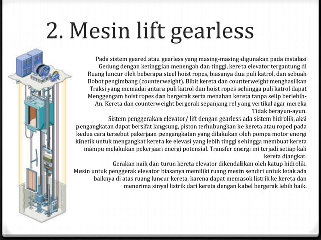 Utilitas 2 lift dan elevator | PPTX