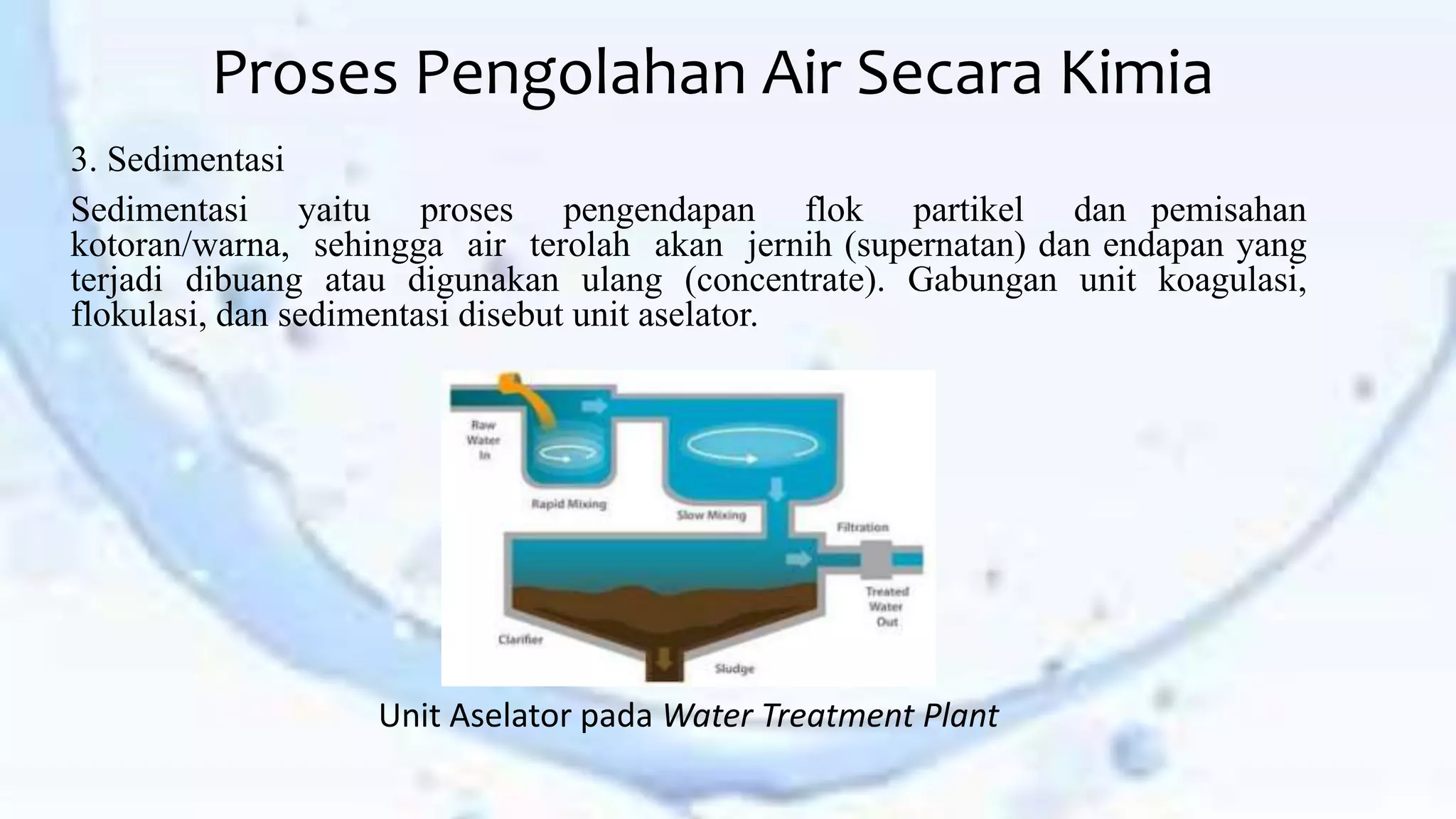 Utilitas pengolahan air secara kimia | PPTX