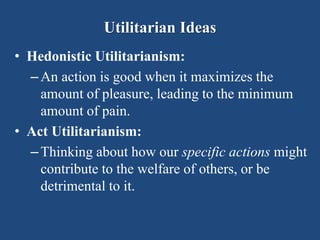 Utiliteriansim chapter 5 lecture | PPTX