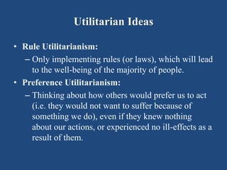 Utilitaian Examples