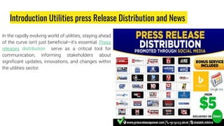 Utilities Press Release Distribution and News.pptx