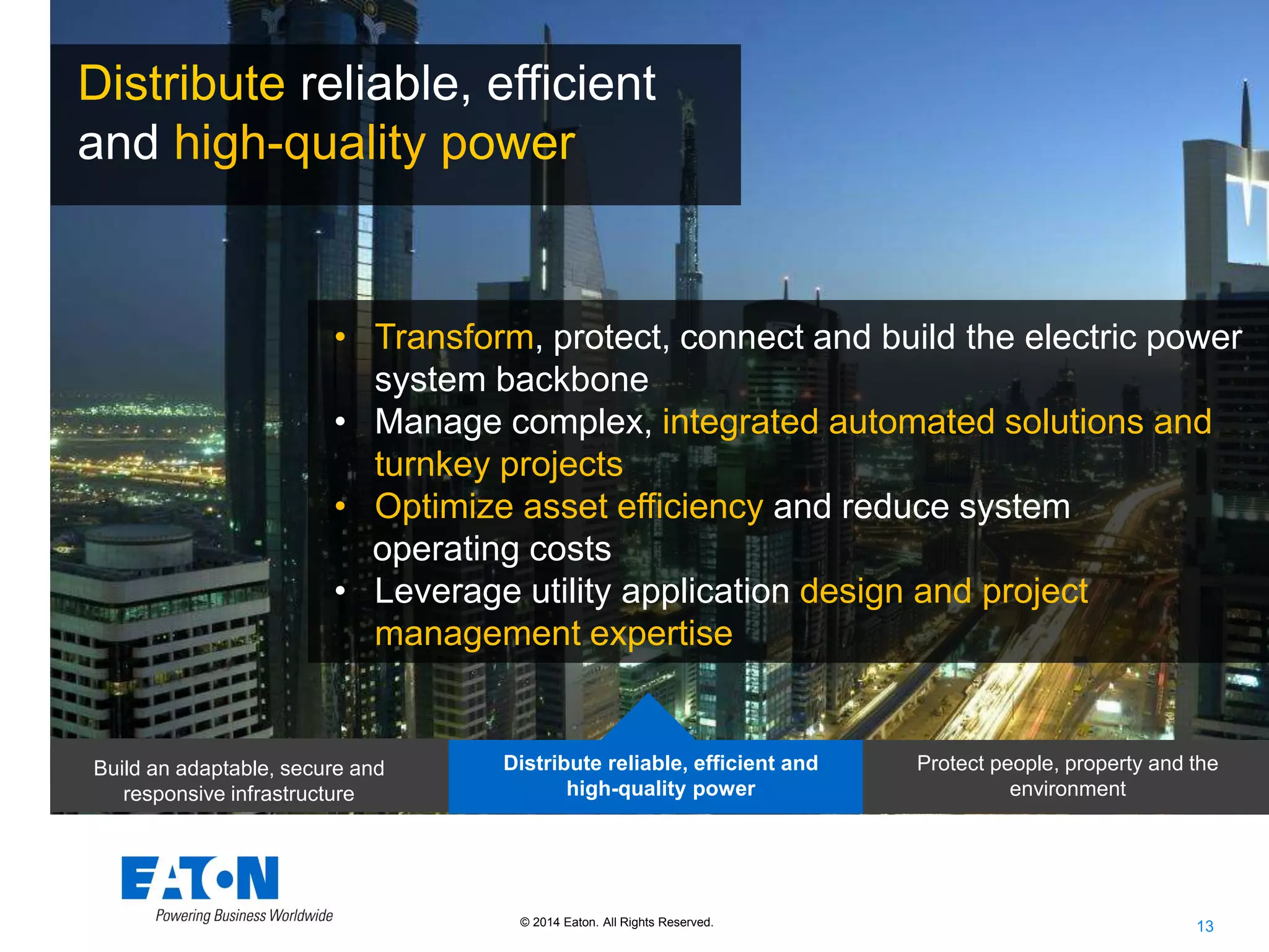 An overview of Eaton's Utility segment solutions | PPTX