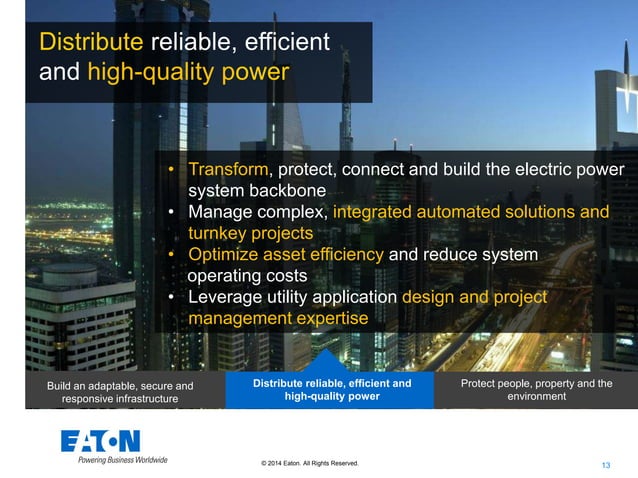 An overview of Eaton's Utility segment solutions | PPT