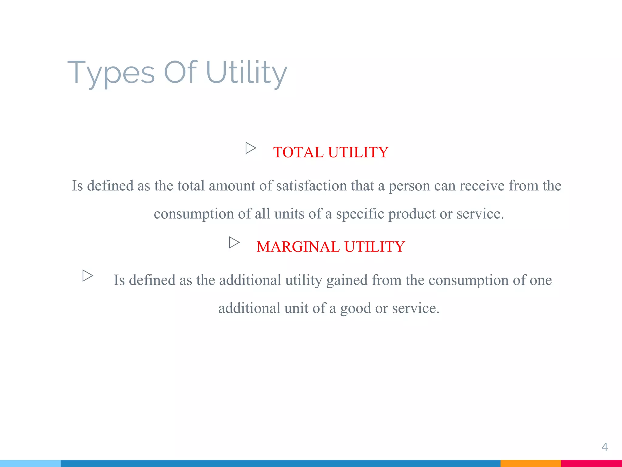The Concept of Utility | PPTX