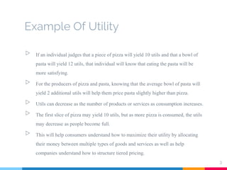The Concept of Utility | PPTX | Personal Finance