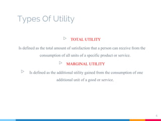 The Concept of Utility | PPTX | Personal Finance