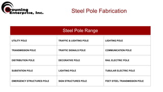 Utility & Electrical Power Pole Manufacturers | PDF