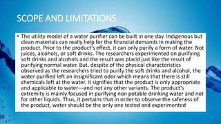 Utility model-of-a water purifier | PPT