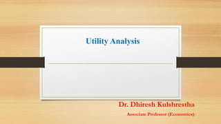 Utility analysis consumer behaviour | PDF