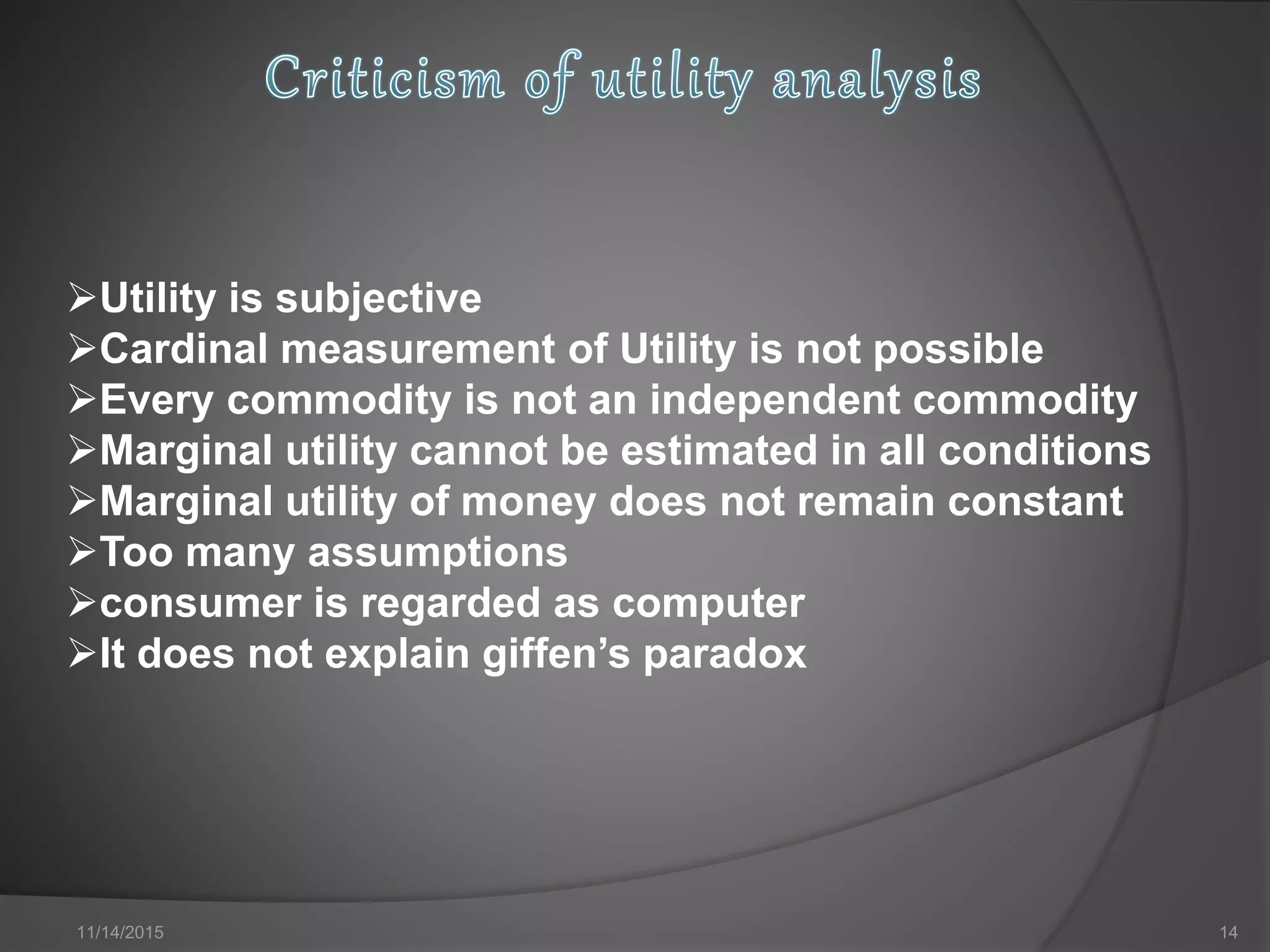 Utility analysis(2) | PPTX
