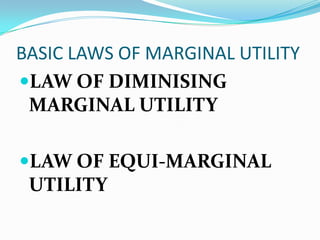 Utility Analysis Of Demand | PPTX