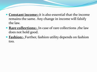 Utility Analysis Of Demand | PPTX