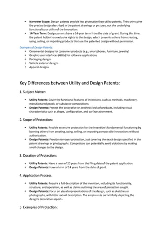 Mastering Patent Protection: Unveiling the Utility vs. Design Patent Distinctions | InventionIP ...