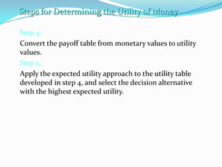 Utility and game theory for schoolbook | PPTX