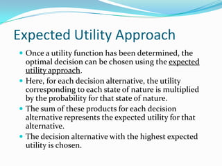 Utility and game theory for schoolbook | PPTX