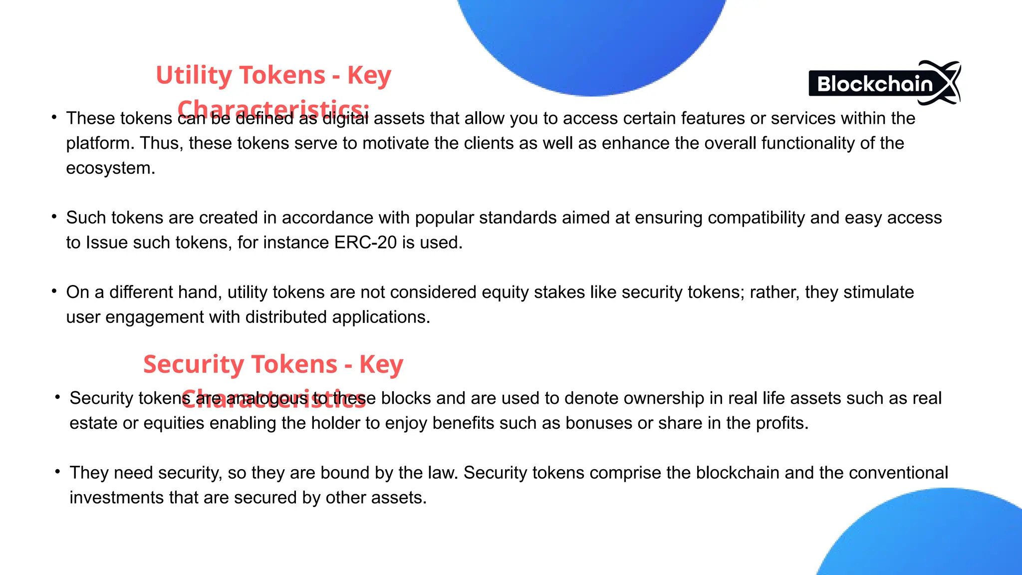 Utility and Security Tokens Different in Token Development.pptx
