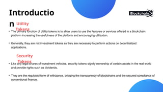 Utility and Security Tokens Different in Token Development.pptx
