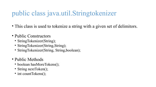 Utility classes | PPT