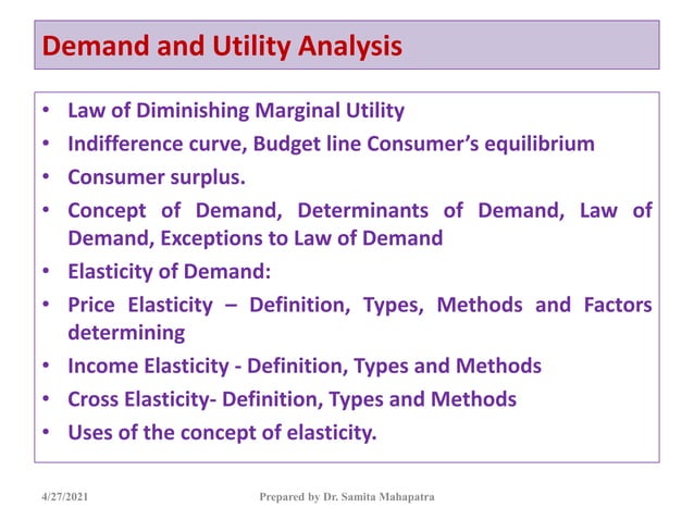 Utility and Demand analysis 2021 | PDF | Government Support and Welfare ...