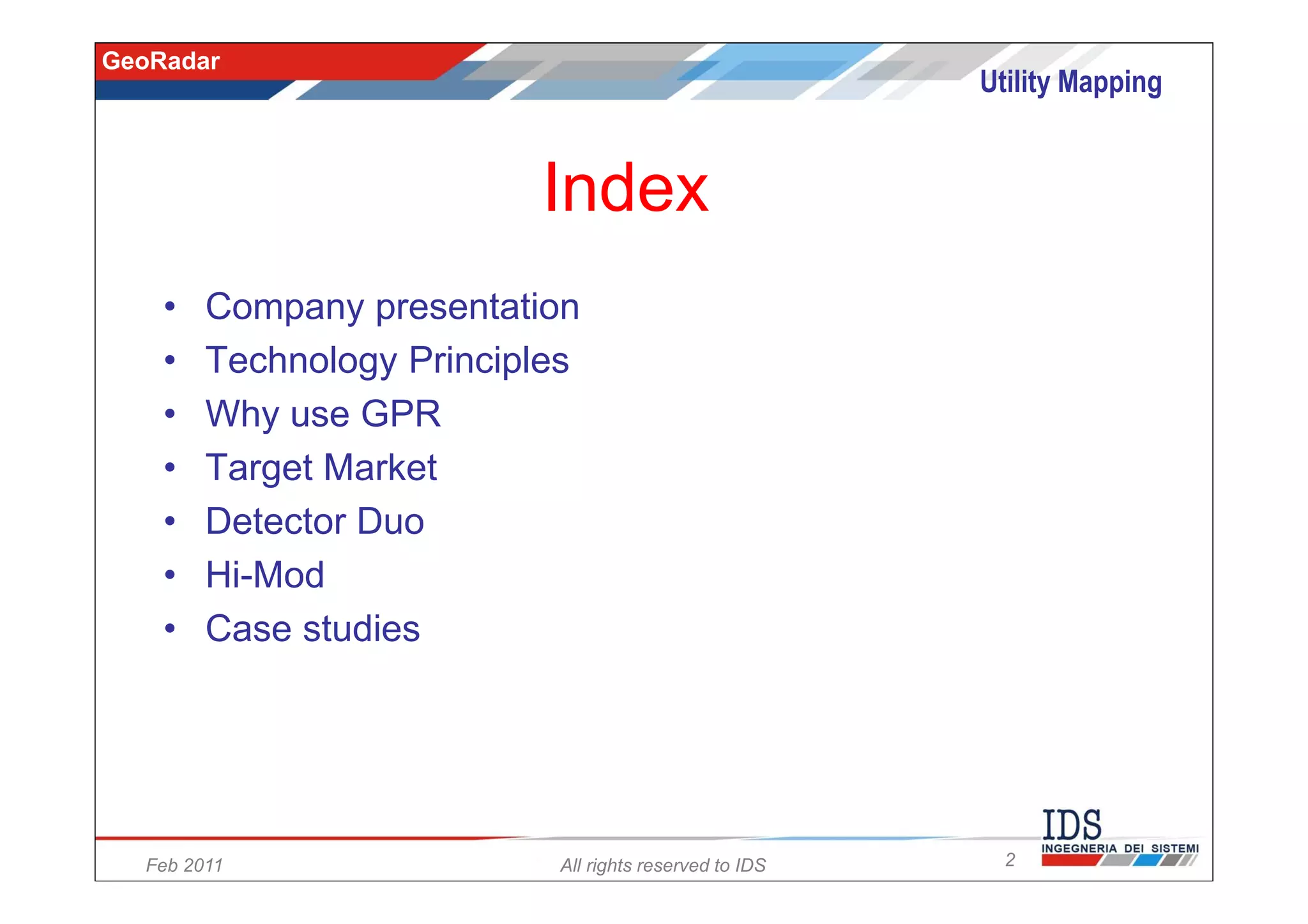 Utility Detection & Mapping | PPT