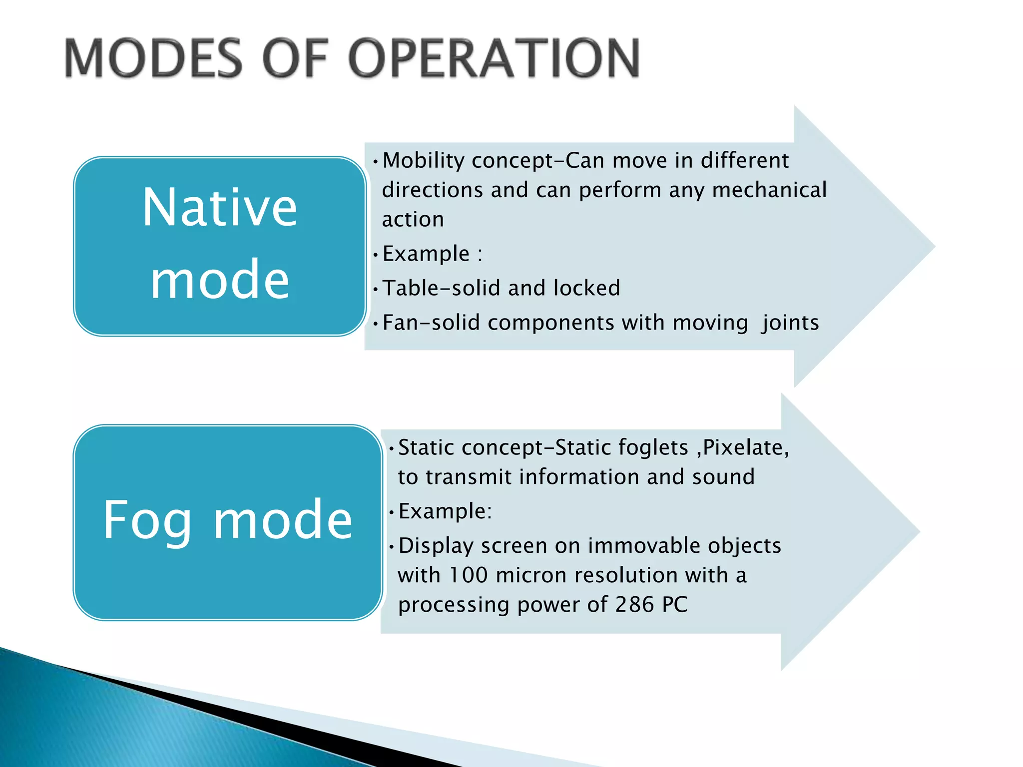 Utility fog ppt | PPTX