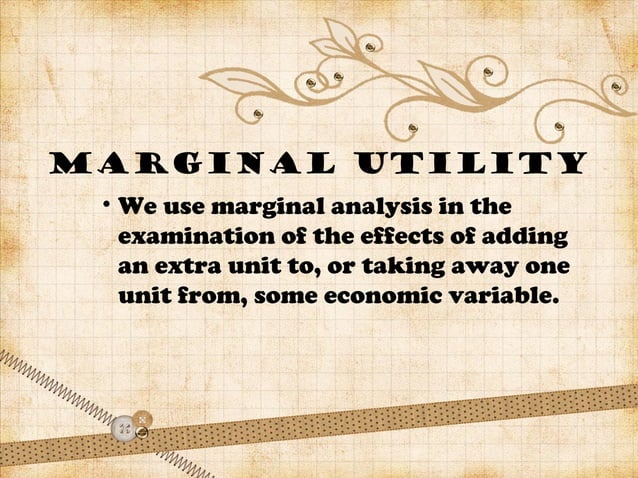 Utility Maximization | PPT | Business | Business and Finance