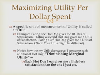 Utility maximization | PPTX