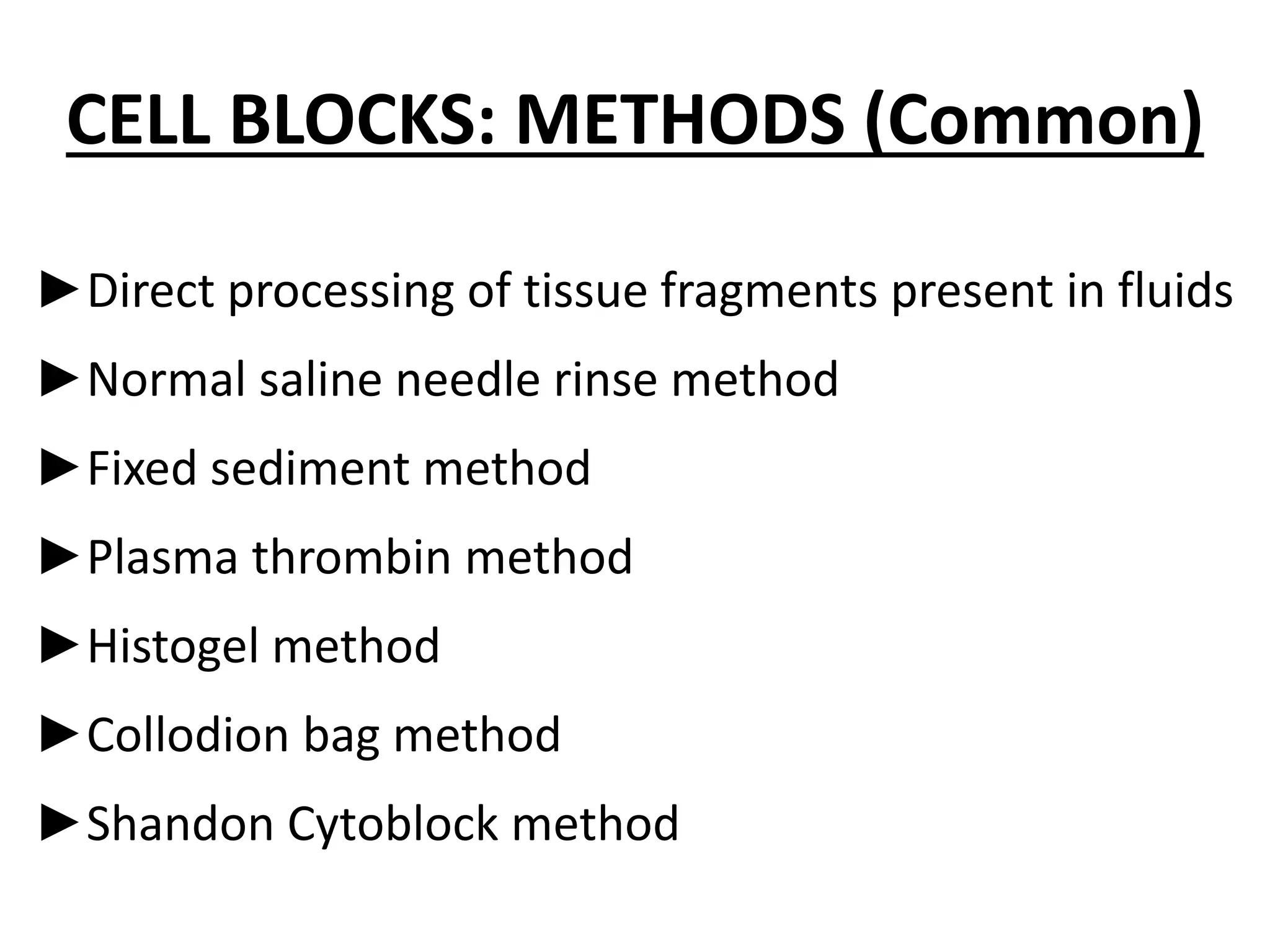 Utility of cell block in cytology. | PPTX
