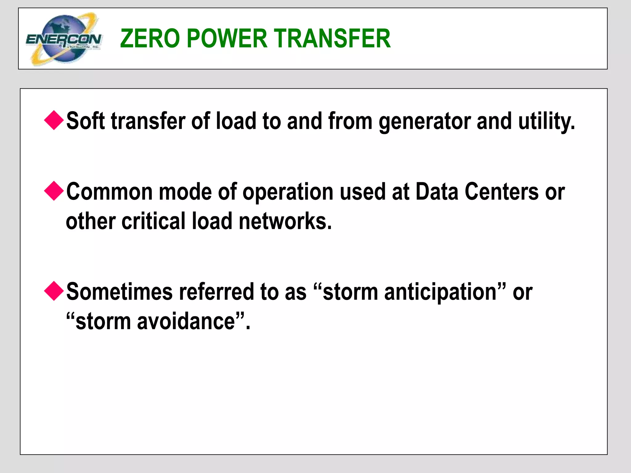 Utility & Generator Paralleling System | PPT