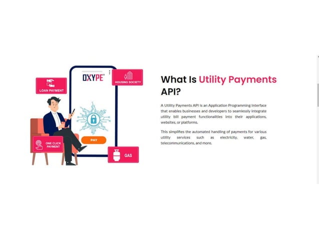 Utility payment APIs built for utility providers from Oxype | PPT