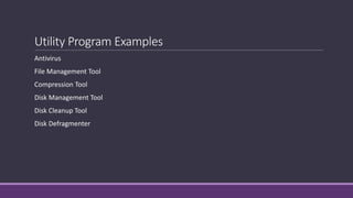 Utility program | PPT