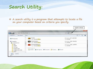 Utility programs | PPTX