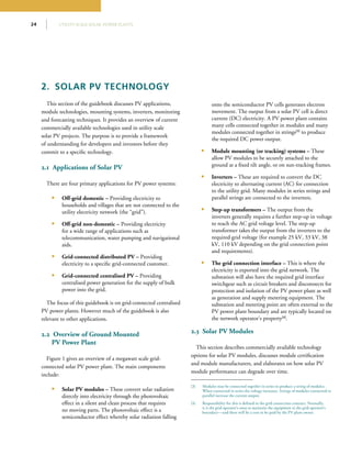 Utility scale solar power plants guide for developers and investors | PDF
