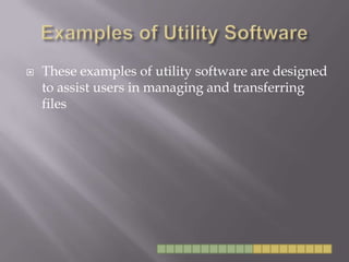 Utility software | PPTX