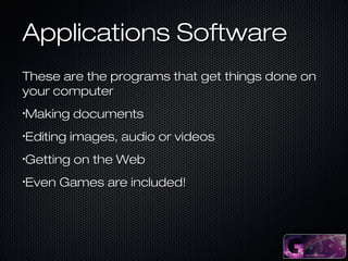 Types of Software - Y9 Computing | PPT