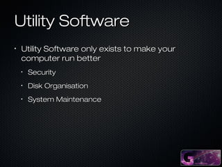 Types of Software - Y9 Computing | PPT