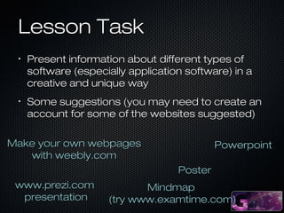 Types of Software - Y9 Computing | PPT