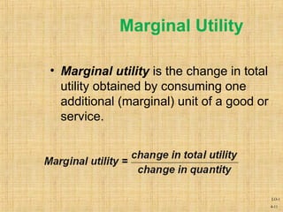 Utility Theory in consumer theory microeconomics | PPT