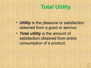 Utility Theory in economics explained .ppt