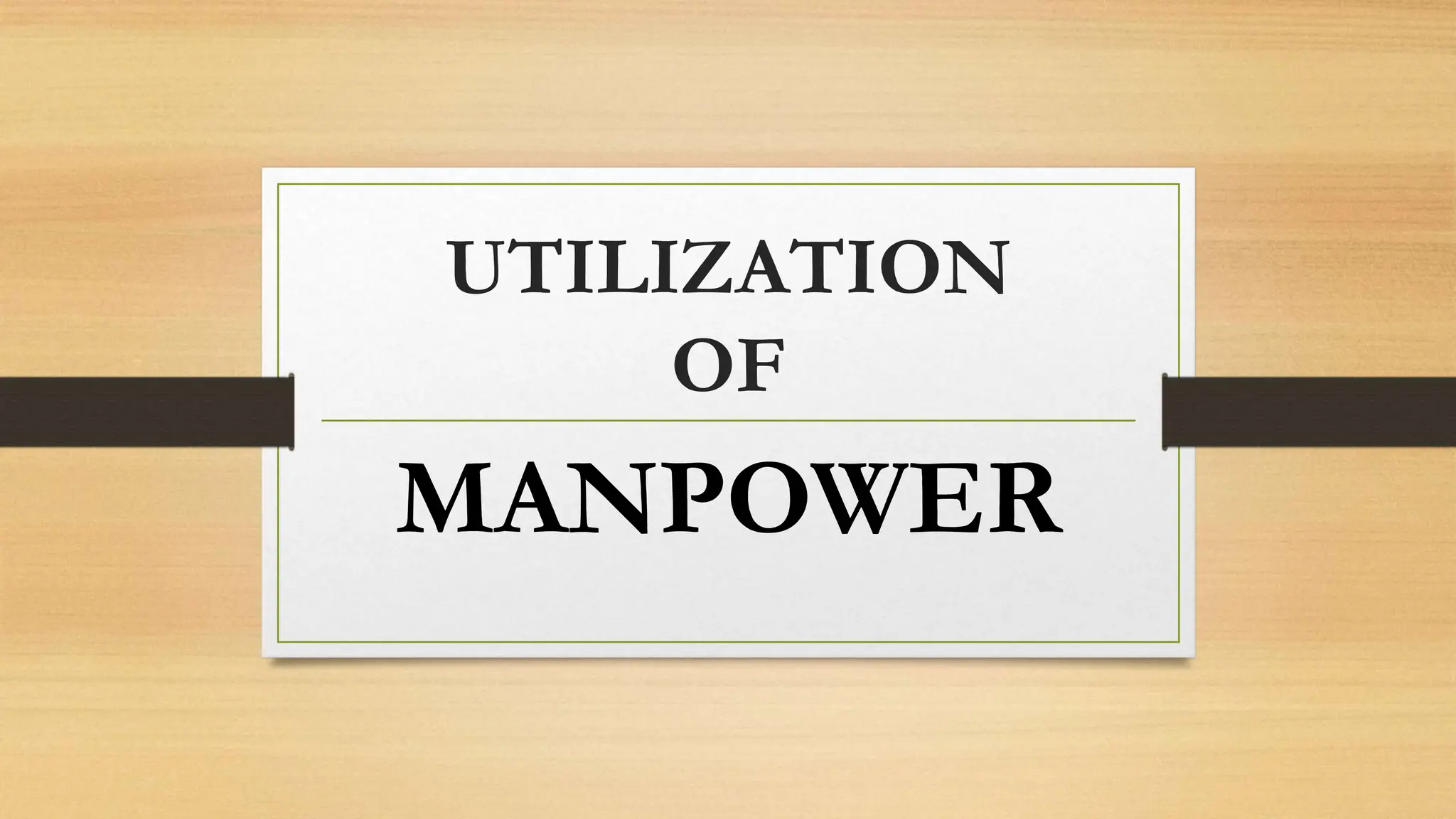 UTILIZATION of Resources for an organization.pptx