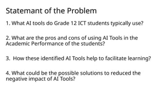 Utilization-of-Artificial-Intelligence-AI-Tools-1 (1).pptx | Technology ...