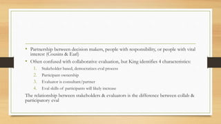 Utilization Focused Evaluation | PPTX