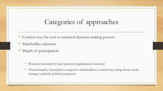 Utilization Focused Evaluation | PPTX