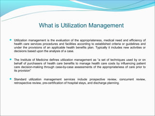 Utilization Management | PPT