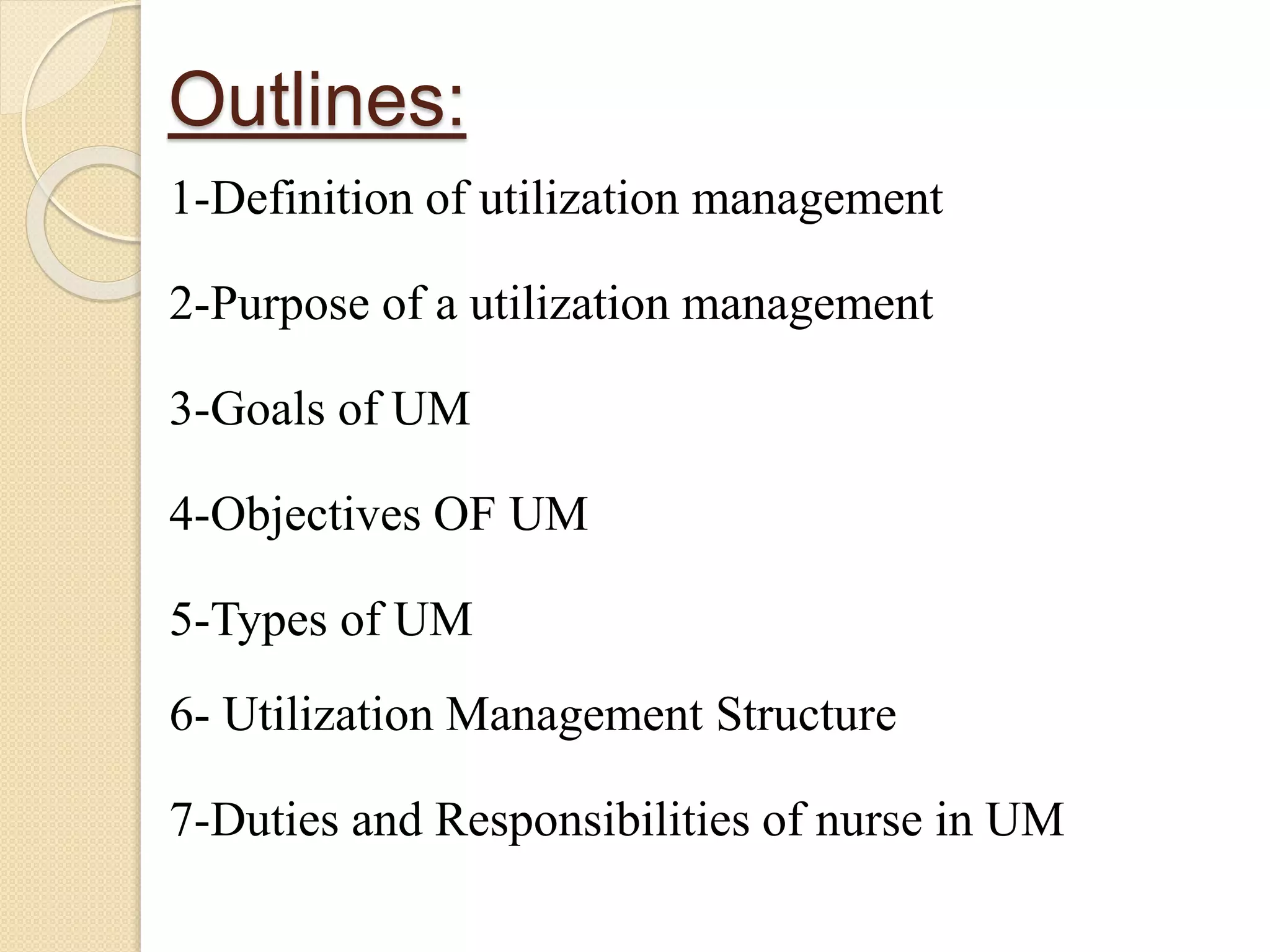 Utilization management | PPTX