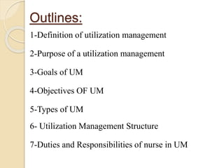Utilization management | PPTX