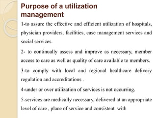 Utilization management | PPTX