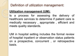 Utilization management | PPT